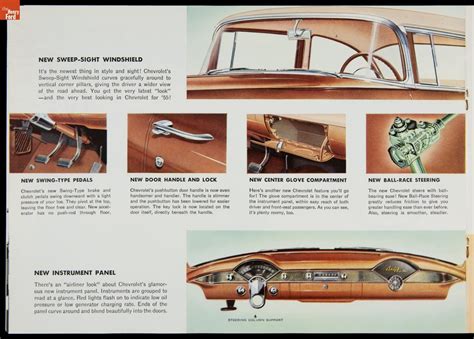 1955 Chevrolet Sales Brochure Chevrolet 1955 New Look New Life New