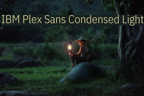 IBM Plex Sans Condensed Light Font FFonts Net