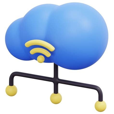 premium photo cloud 3d render icon illustration