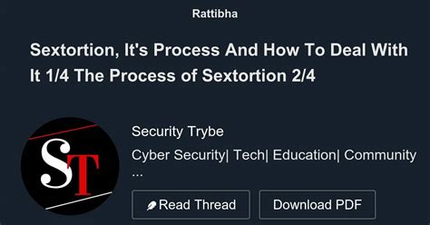 Sextortion Its Process And How To Deal With It 14 المسلسل من Security Trybe Securitytrybe Sextortion Its Process And How To Deal With It 14 المسلسل من Security Trybe Securitytrybe