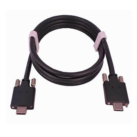 USB Dual Screw Locking To Locking USB C Gbps Cable