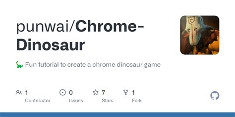 GitHub Punwai Chrome Dinosaur Fun Tutorial To Create A Chrome Dinosaur Game
