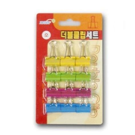 Hplusmall 더블 클립 집게 사무 파일 철 종이 집게 소 12p 핫트랙스