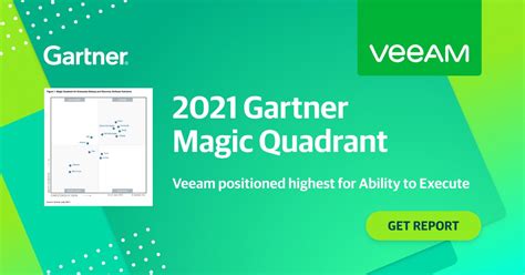Veeam Software On Linkedin 2021 Gartner Magic Quadrant Veeam Named A