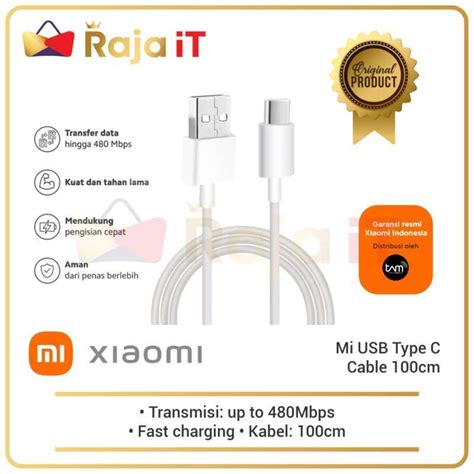 Jual Xiaomi Kabel Data Mi Usb To Type C M Kabel Charger Original Cm Di Seller Raja It