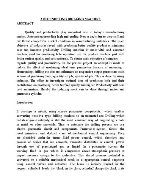 2auto Indexing Drilling Machine Pdf Automation Machines