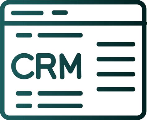 Crm Vector Icon Design 16381681 Vector Art At Vecteezy
