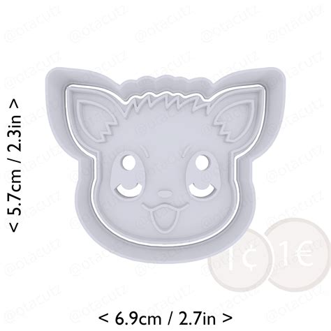 🍪 0133 Eevee Cookie Cutter Pokemon・ Stl File For ・cults