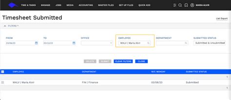 Unsubmit A Timesheet