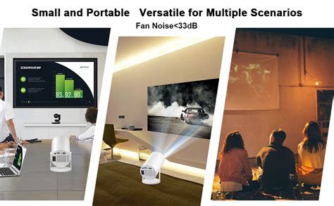 40 150 Smart Mini Projector 4k Decoding 1280 720p Output Portable Projector With