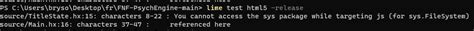 Compiling Issue · Issue 1727 · Shadowmariofnf Psychengine · Github