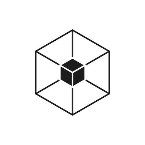 Premium Vector Cube Vector Icon Geometric 3d Shape Abstract Box Symbol Modern Graphic Design