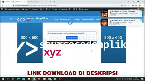Shortener Link Php Free Source Code Download Youtube