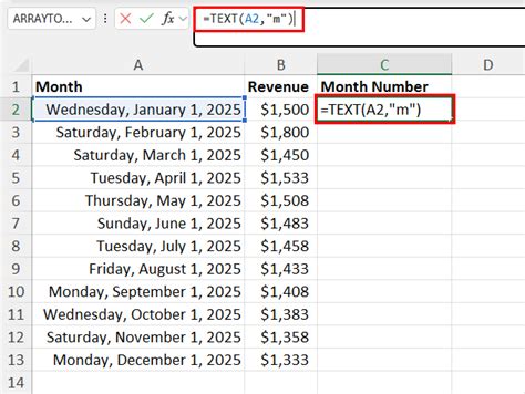 5 ways to convert month to number in microsoft excel how to excel