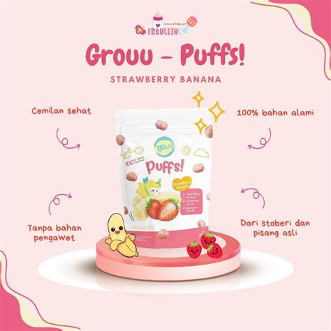 Jual Frauleinco Grouu Puffs 150gr Crispy Rice Cake 30g Camilan