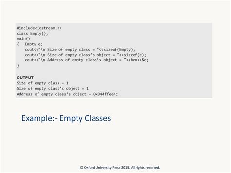 introduction to c class and objects book notes ppt