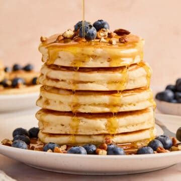 Easy Homemade Thick And Fluffy Pancakes Recipe Lemons And Zest