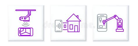 Set Line Industrial Machine Robotic Robot Arm Hand Wireless Controlling Cctv Security Camera