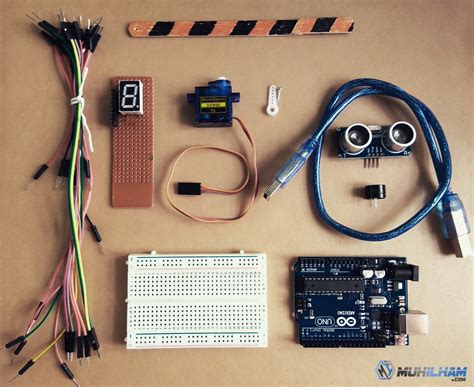 Membuat Gerbang Otomatis Arduino Controlled Gate Barrier With Ultrasonic Sensor HC SR