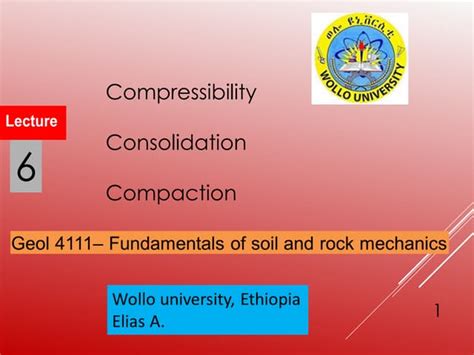 Lecture 6 Compaction And Consolidation Pdf