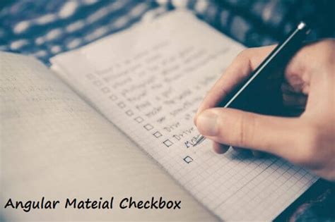 Mat Checkbox Angular Material Checkbox Component Usage Example