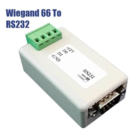 Wiegand 66 Converter Into Rs232 Intelligent Access Control System S4a Access Control