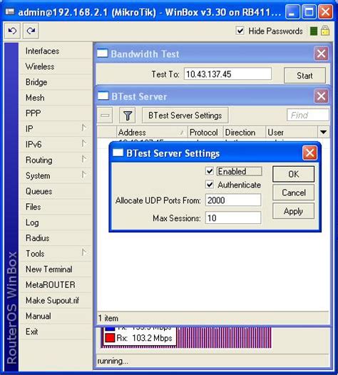 Mikrotik Bandwidth Test Ladineks Busy Net
