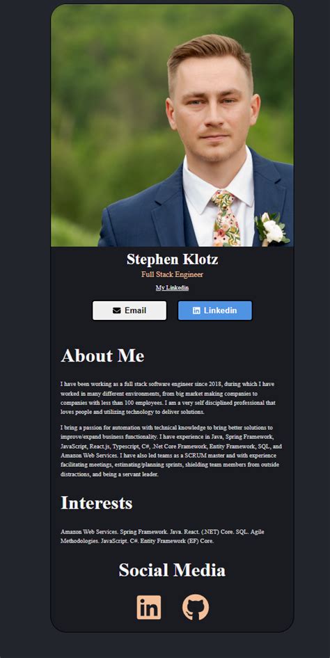 Github Klotzey13react Learning Business Card Business Card React