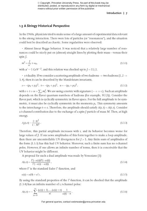 String Theory In A Nutshell Princeton University Press