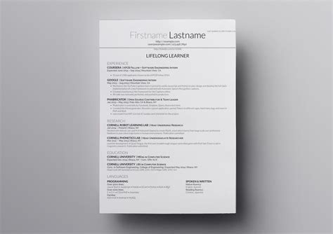 Cover Letter Template Overleaf