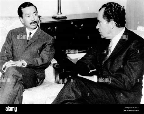 President Richard Nixon Talks With South Vietnamese Vice President