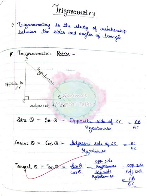 Part 1 Introduction To Trigonometry Notes Pdf
