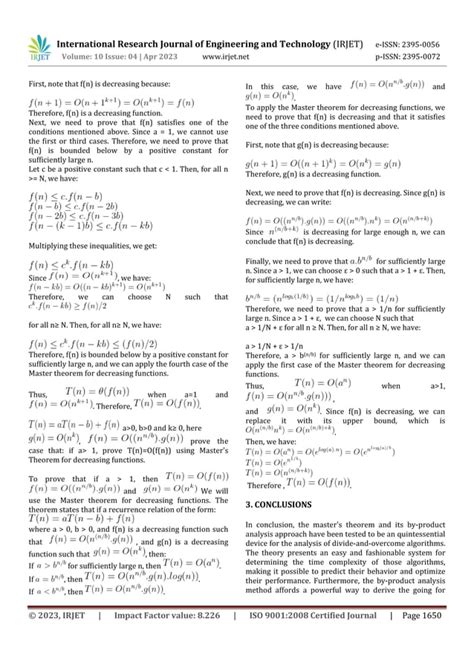 master s theorem derivative analysis pdf