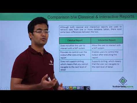 SAP ABAP Reports Interactive Reports Video Lecture Learn And Master SAP ABAP Software