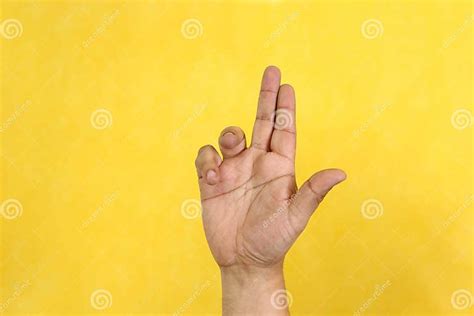 Hands Of A Man Makes Sign Language Expression And Gesture Perception With Which Deaf People
