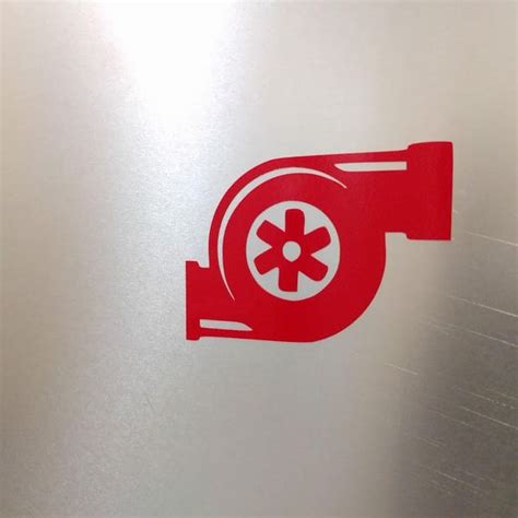 Vinyl Turbo Sticker Etsy