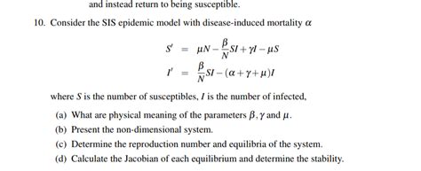 Solved And Instead Return To Being Susceptible 10 Consider