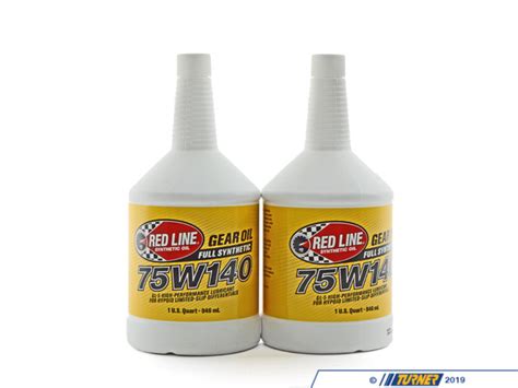 57914kt1 Red Line 75w140 Differential Fluid 2 Quart Turner Motorsport