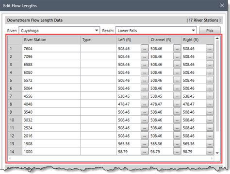 Edit Flow Lengths Command Civilgeo Knowledge Base