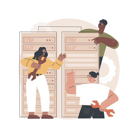 Premium Vector Big Data Engineering Concept Illustration