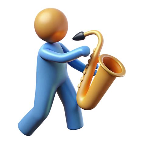 Dreamy Beautiful Silhouette Of A Playing Saxophone Single Weight Stroke Crisp Edges With