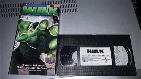 Opening To Hulk 2003 Vhs 2005 Reprint Youtube