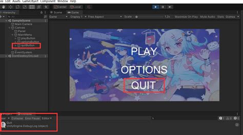 Unity游戏菜单制作（简易） 哔哩哔哩