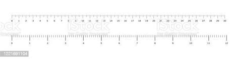 Metric Inch Rulers Vector Isolated Measure Elements Metric Measurement