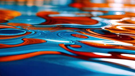 Wavy Fluid Art Abstract Surface In Blue And Orange Colors Stock Video Video Of Oriental