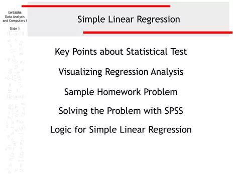 PPT Simple Linear Regression PowerPoint Presentation Free Download ID 6791275