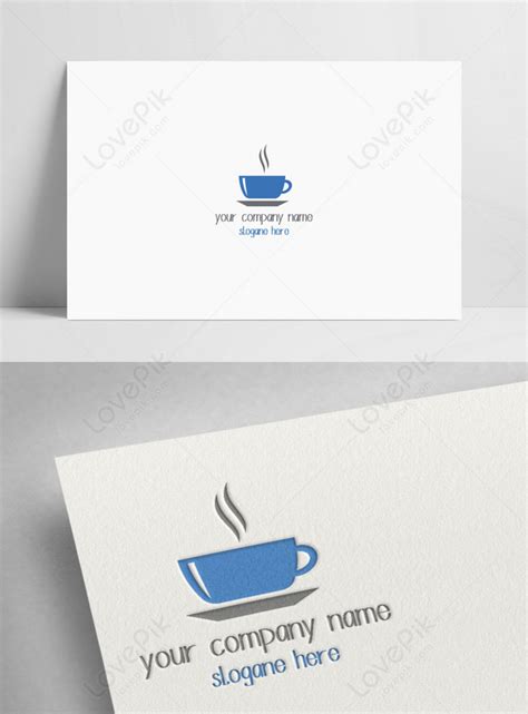 뜨거운 커피 컵 로고 디자인 이미지 사진 450167137 무료 다운로드