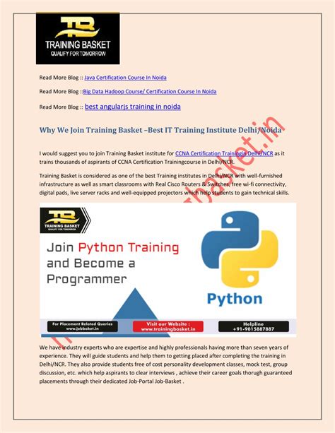 Ppt Best Python Training In Noida Python Training Institute 2018 Powerpoint Presentation Id