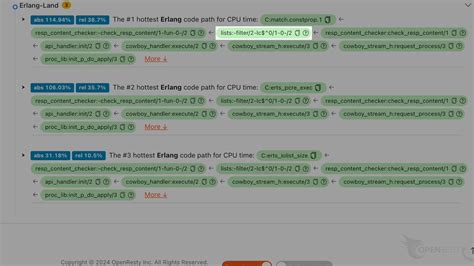 Pinpointing The Hottest Erlang Code Paths With High CPU Usage Using OpenResty XRay OpenResty