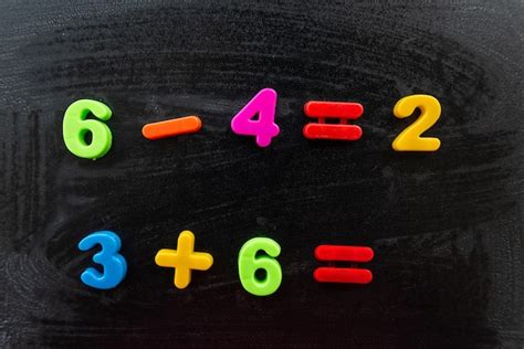 Premium Photo Primary Learn Mathematical Solved Example On A Chalkboard